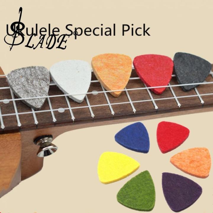 10PCS 3mm Thickness Multiple Colors Felt Ukulele Special Pick Cute ...