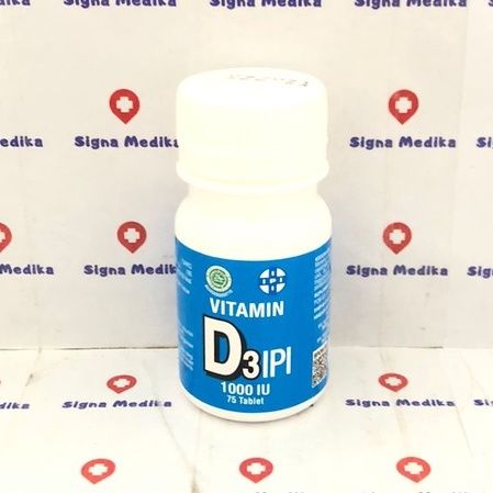 Vitamin D3 Ipi 1000 IU Isi 75 Tablet - Vitamin D3 | Lazada Indonesia