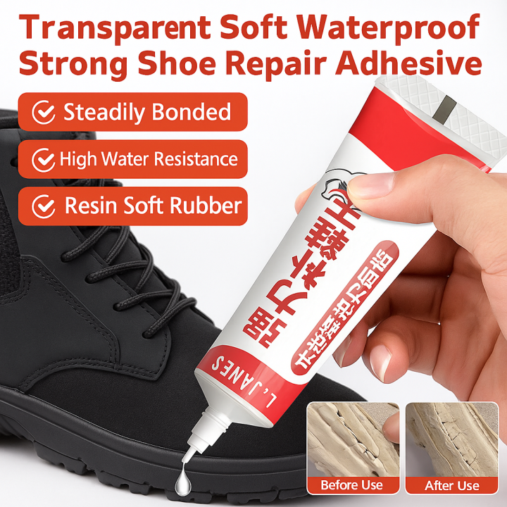 Shoe Glue Transparent And Soft Shoe Repair Adhesive Strong Adhesion ...