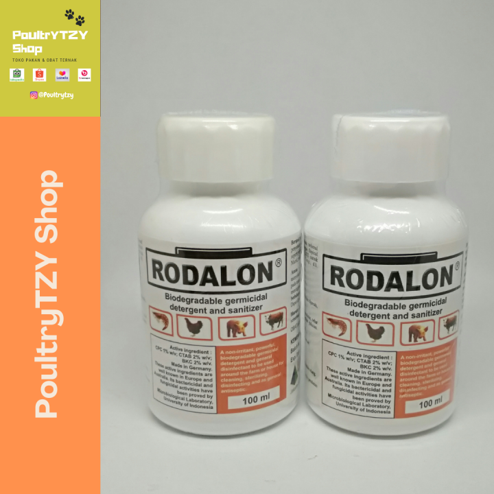 RODALON ANTISEPTIC-DISINFECTANT DETERGENT UNTUK HEWAN IKAN UDANG UNGGAS ...