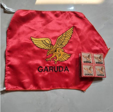 Bendera Regu Garuda Bordir + Tanda Regu Bordir Bendera Pramuka Bordir ...