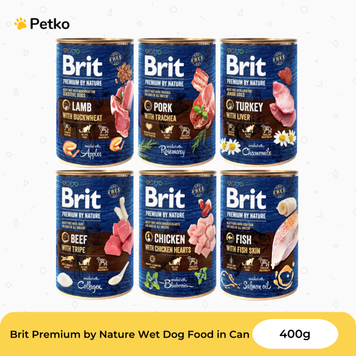 Brit Premium by Nature Wet Dog Food in Can 400g | Lazada PH