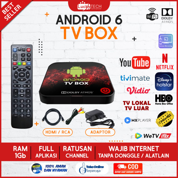 PROMO Smart Android TV Box Digital Unlock Root 4K HD WiFi Free Aplikasi ...