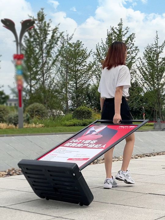 Outdoor wind-proof poster display stand billboard display stand ...