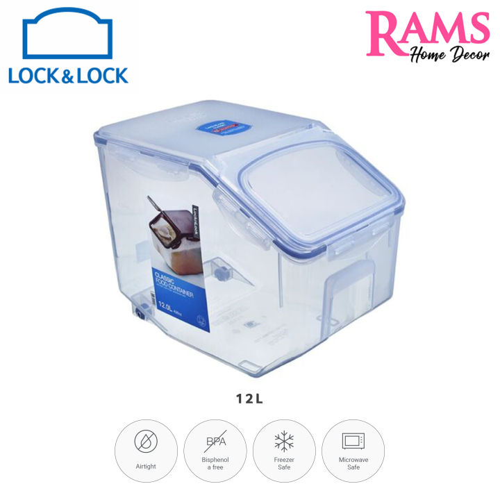 LocknLock 12L Airtight Classic Flip Lid Rice Container / Grain ...