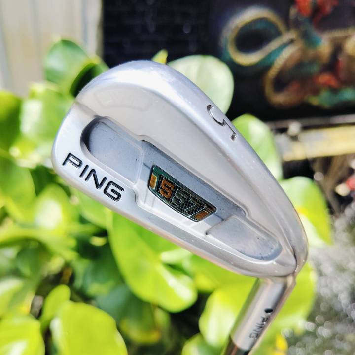 เหล็ก 5 PING S57 ก้าน KBS เป็นตัวแพงของ PING ค่ะ ใส่วัสดุทังสเตน วาง ...