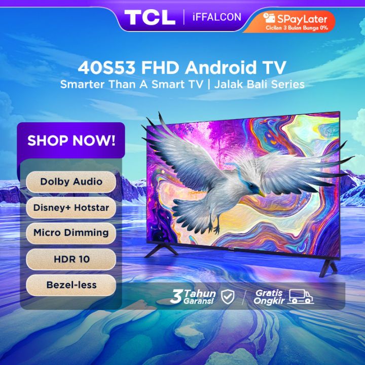 [Google Play TV] TCL iFFALCON 40 inch Smart Android TV - Google Play/Netflix/YouTube/Disney+ ...
