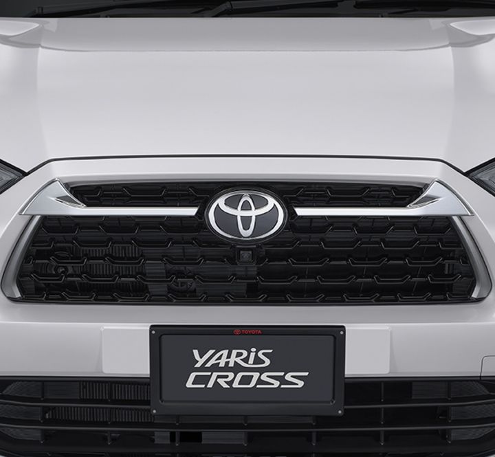 Toyota Yaris Cross Front Grille Garnish (Chrome) | Lazada PH