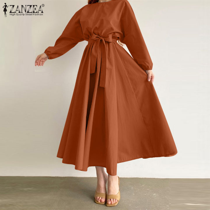 【clearance Sale】zanzea Muslimah Women Muslim Raya Clothes Fashion Puff