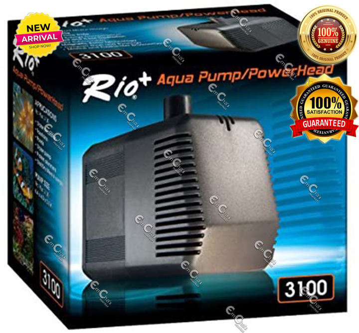 Rio 3100 Plus Water Pump 75w Powerhead for 300-500 Gals(pwh)(pnd)(300gl ...