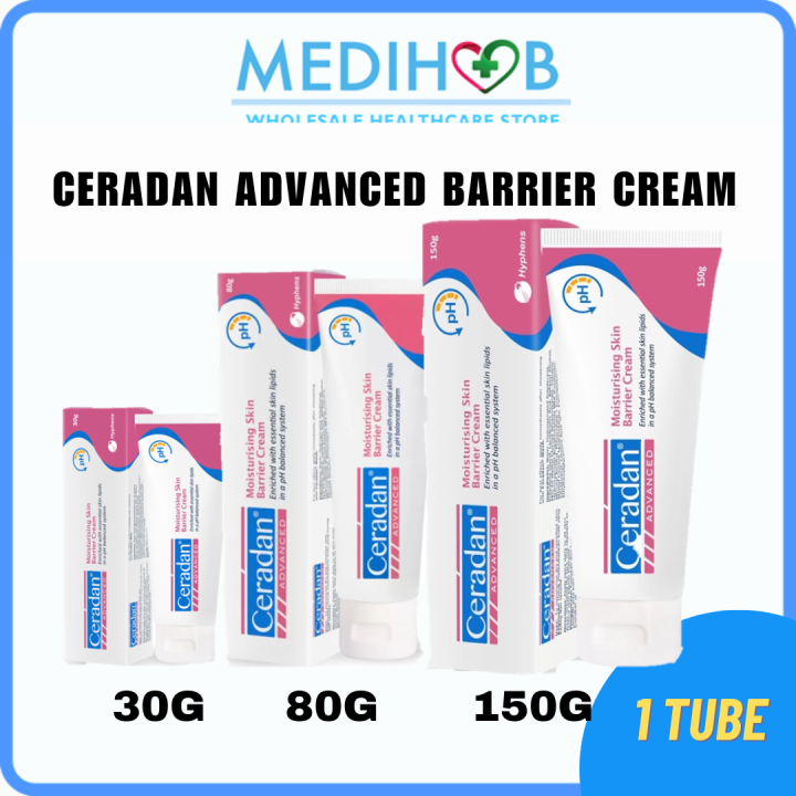 Ceradan Advanced Moisturising Skin Barrier Cream 30g (EXP01/2028) / 80g ...