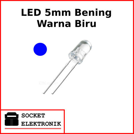 LED 5mm warna bening clear menyala warna biru | Lazada Indonesia