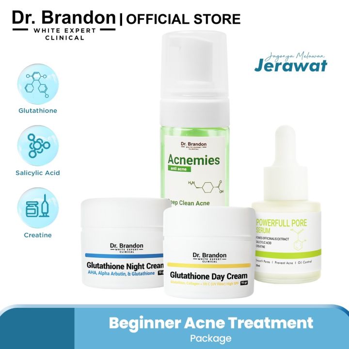 Dr. Brandon Beginner Acne Treatment Package | Lazada Indonesia