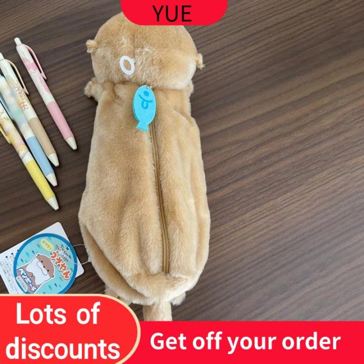 Cute Little Otter Plush Pencil Case Cartoon Animal Doll Pen Bag ...