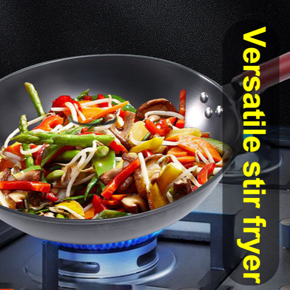 Shortened title Universal flat bottom nonstick frying pan for home use ...