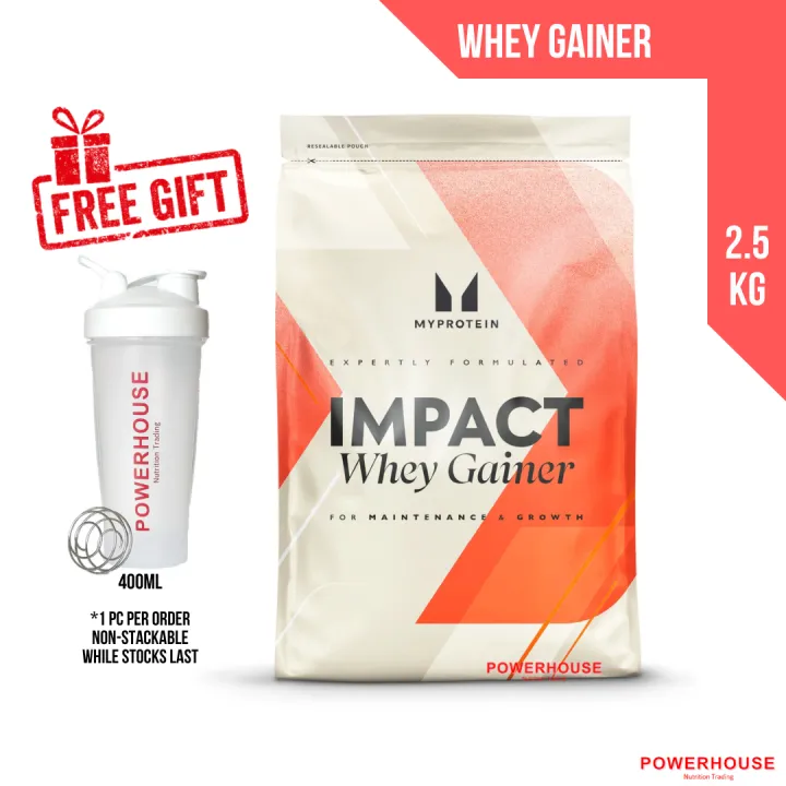 [FREE SHAKER] Myprotein Impact Whey Gainer, 2.5kg / 25 servings [Weight ...