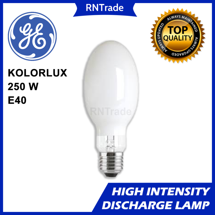 GE KOLORLUX 250W E-40 High Intensity Discharge HID Lamp High Pressure ...