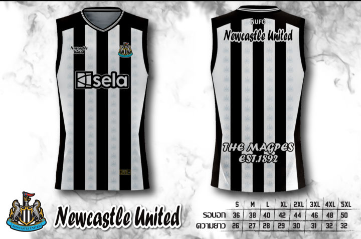 เสื้อพิมพ์ลาย ยอดฮิต แขนกุด ลาย นิวคาสเซิล Newcastle 2024 | Lazada.co.th