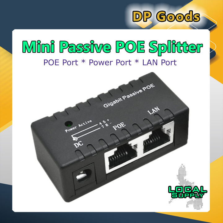 DPgoods Mini POE Power Supply Box POE Gigabit single-port Passive LAN ...