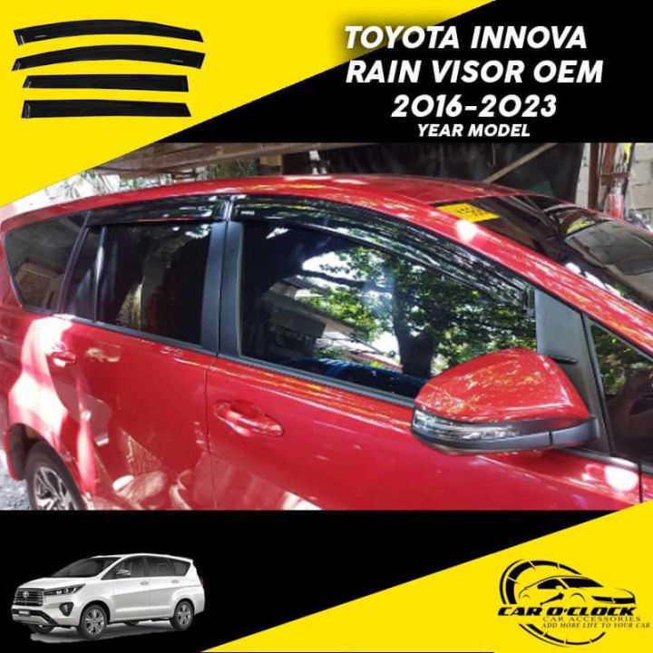 Toyota Innova Rain Visor OEM (2016-2023) | Lazada PH