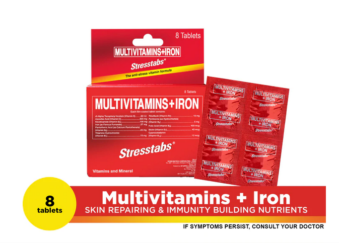 Stresstabs Multivitamins + Iron (8 Tablets) | Lazada PH