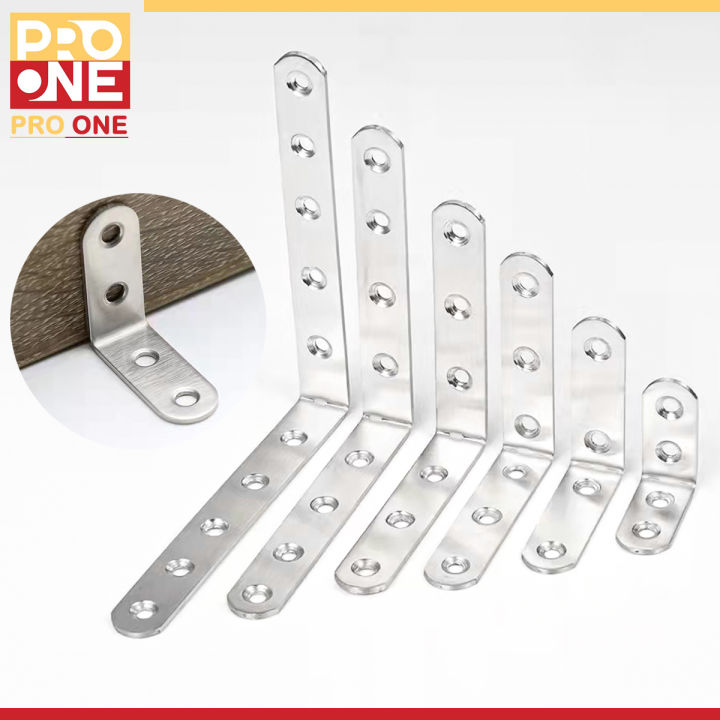10pcs/2pcs Angle Bracket 90 Degrees Steel Corner Brace Angle Bracket ...