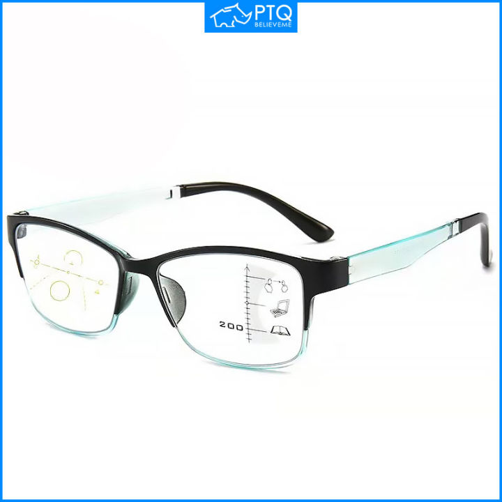 PTQ Progressive Multifocal Reading Glasses Women Smart Zoom Easy To ...