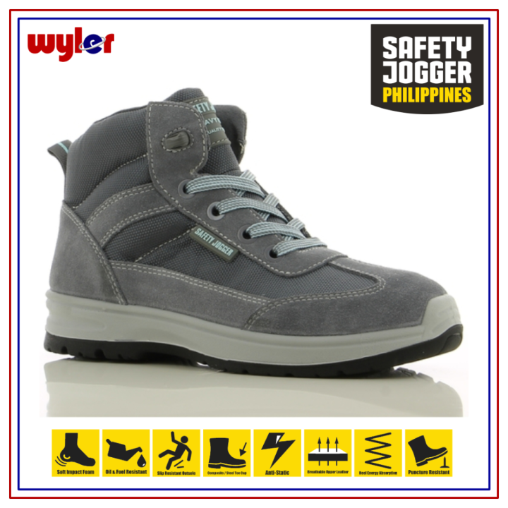 Safety Jogger Botanic S1P SRC Ladies Women's High Cut Steel Toe Safety ...