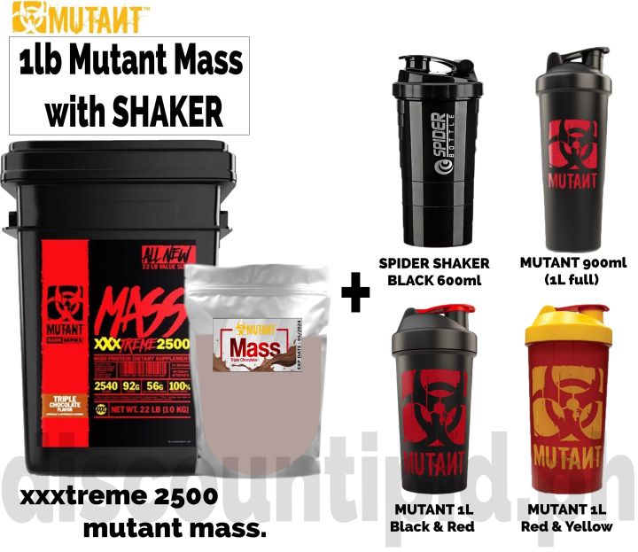 SALE BUY 1 GET FREE 1L SHAKER! 1LB MUTANT MASS | Lazada PH