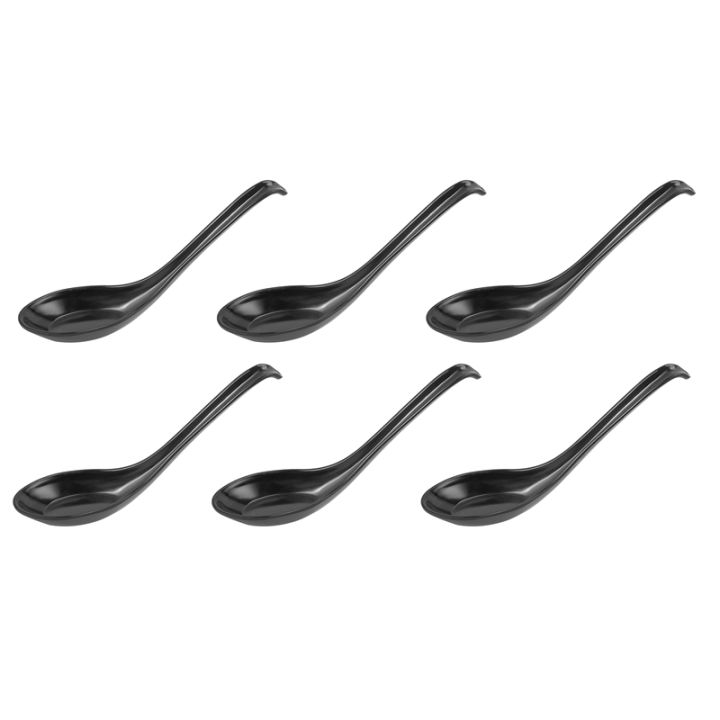 (TIPM) Soup Spoons,6 Pcs Japanese Style Spoons Rice Spoons Chinese ...