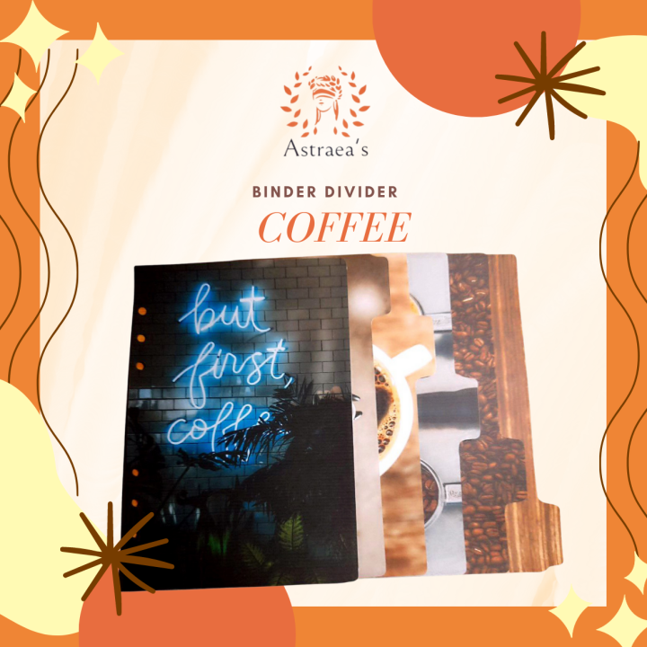 B5/A5/A6/A7 Binder Divider 26/20/9/6 Holes | Coffee Theme | Lazada PH