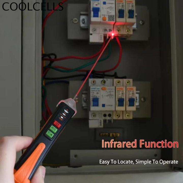 COOLCELLS With Flashlight Voltage Tester Meter Beeper Voltage Detector ...