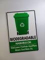 Garbage Bin Labels/Signs Waste Disposal Segregation Signs On Sintra ...