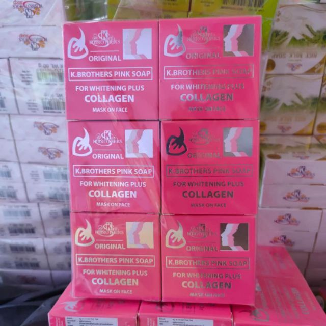 K Brothers USA Pink Soap (for whitening plus collagen) from Thailand ...