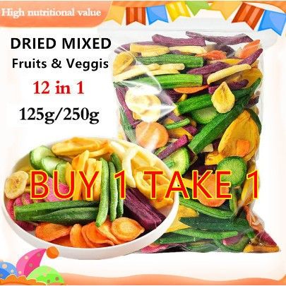 Buy 1 take 1 Crispy Assorted Fruits and Vegetables snack crispy fruit ...