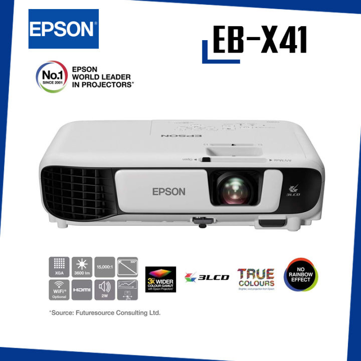 Epson EB-x41 เครื่องฉายภาพมัลติมีเดียโปรเจ็คเตอร์ | Lazada.co.th