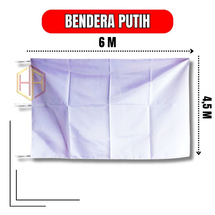 bendera polos warna putih ukuran jumbo (8m) | Lazada Indonesia