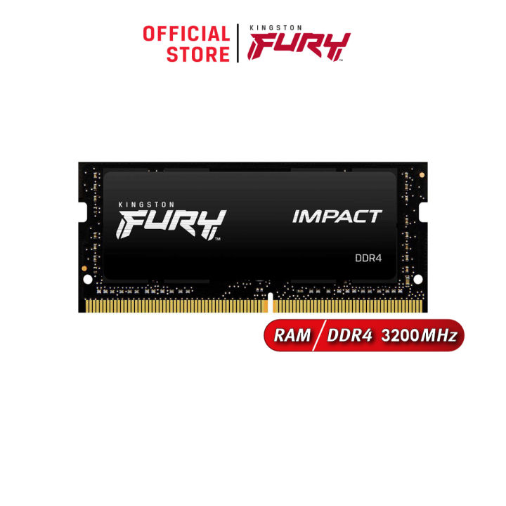 Kingston 8GB 3200MHz FURY Impact Ram DDR4 CL20 Non ECC Memory SODIMM - (KF432S20IB/8) - หน่วย ...