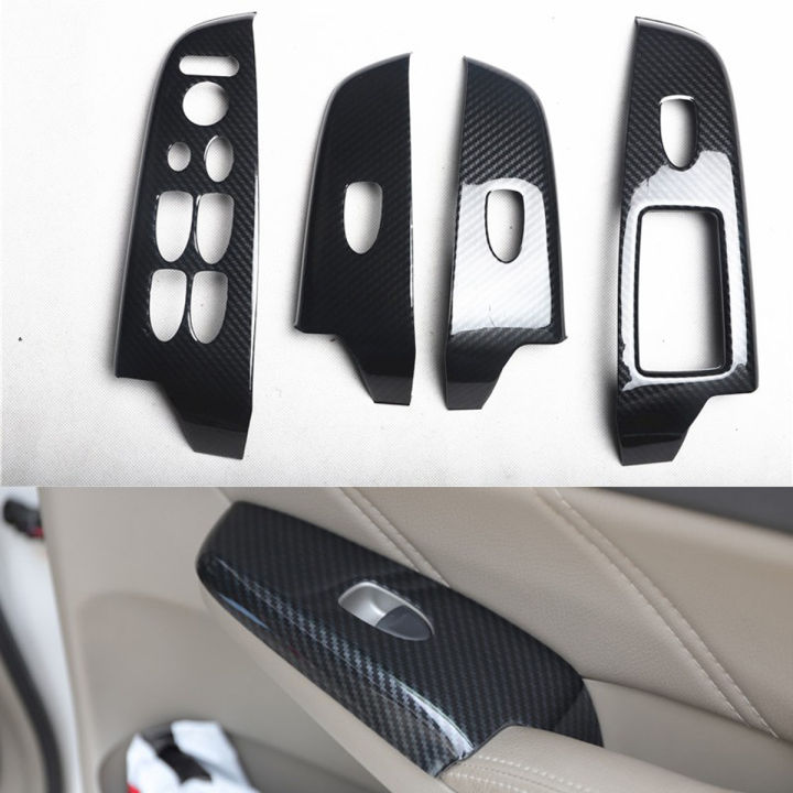 RDH Car Interior Cover for Honda CRV 2015 2016 carbon fiber Center ...