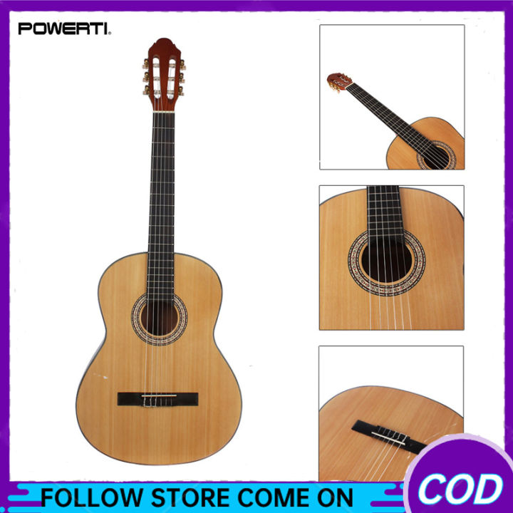 39 Inch Wood Classical Guitar 18 Fret 6 String Classic Guitar Solid Red ...