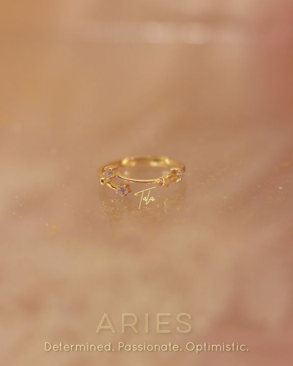 TALA by Kyla Aries Zodiac Celestial Ring Copper collection with Tala ...