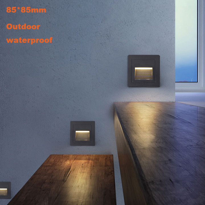 LED 3W Step Lights Stair Lights IP65 Outdoor Waterproof Recessed In ...