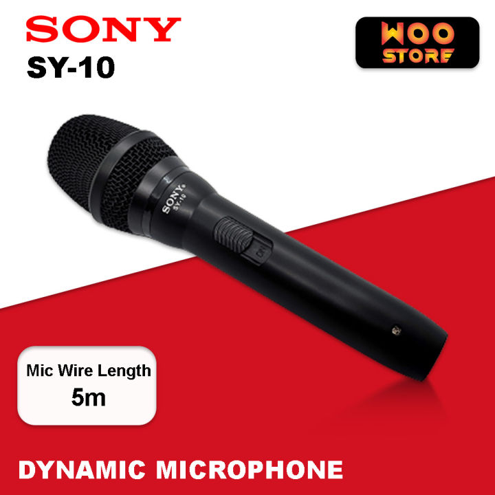 SONY SY-10 Microphone Professional Dynamic Mic For Vocal/Karaoke ...