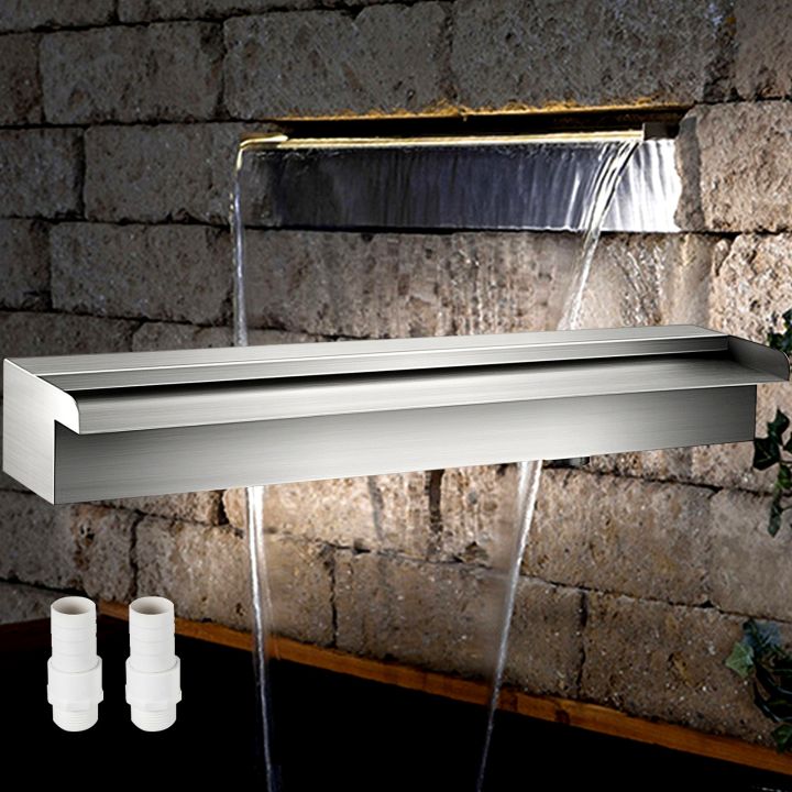 Pool Water Descent Spillway Waterfall fountain Water curtain wall ...