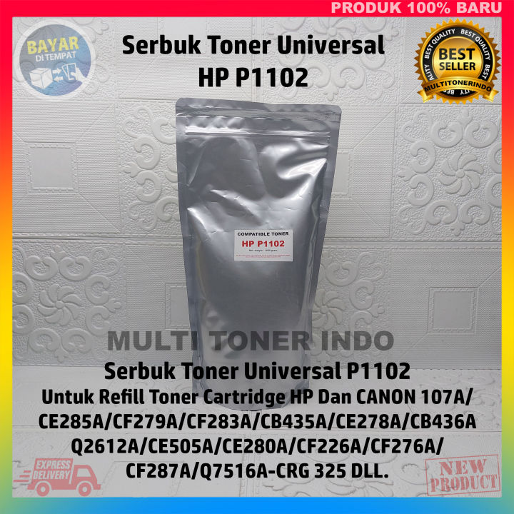 Serbuk Toner Printer P1102 Compatible Untuk Refill Cartridge Laserjet ...