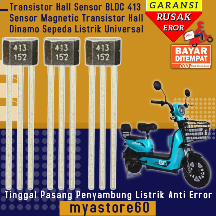 Transistor Hall Sensor BLDC 413 Sensor Magnetic Transistor Hall Sensor Dinamo Sepeda Listrik ...