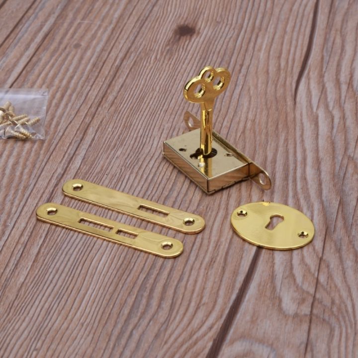 [Hot K] Antique Latch Hasp Vintage Metal Drawer Locks with Key ...
