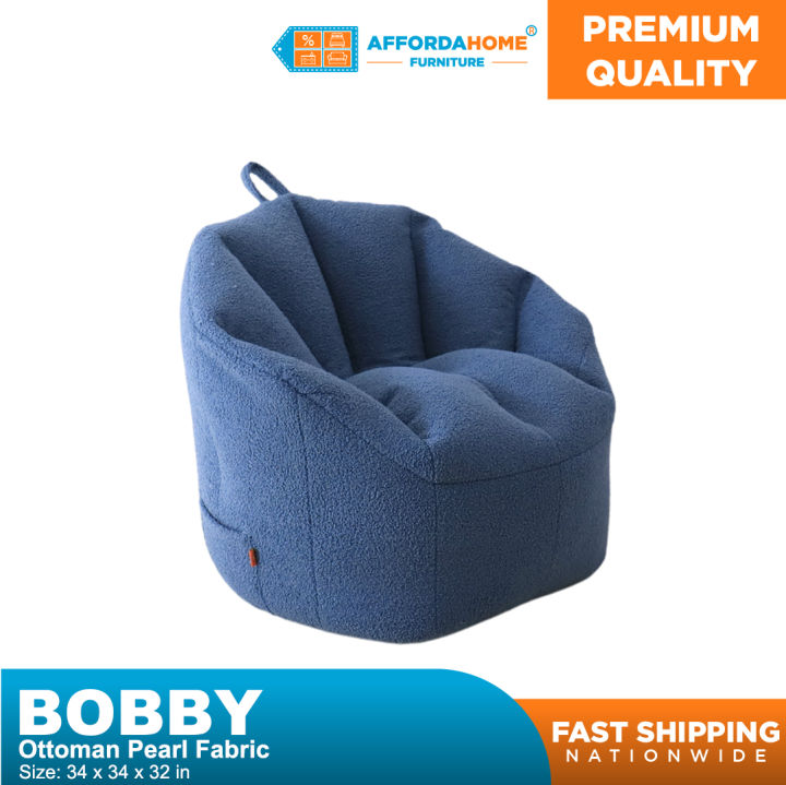Premium Bobby Bean Bag Large Pearl Fabric Fluffy Edition - Beanie MNL ...