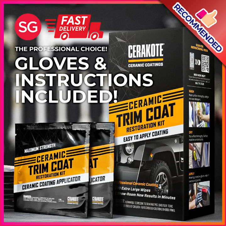 CERAKOTE Ceramic Trim Coat Kit - Quick Plastic Trim Restorer ...