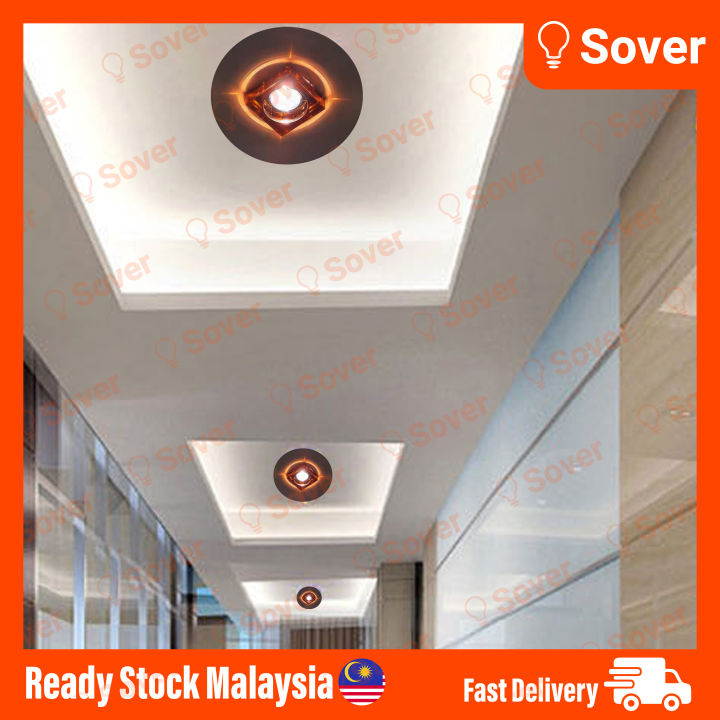 FRONT INSTALLATION CRYSTAL BROWN SQUARE LED CEILING EYE BALL DOWN LIGHT ...